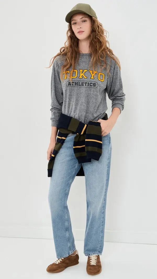 SUNNY SOMEWHERE Tokyo Athletics Long Sleeve Tee