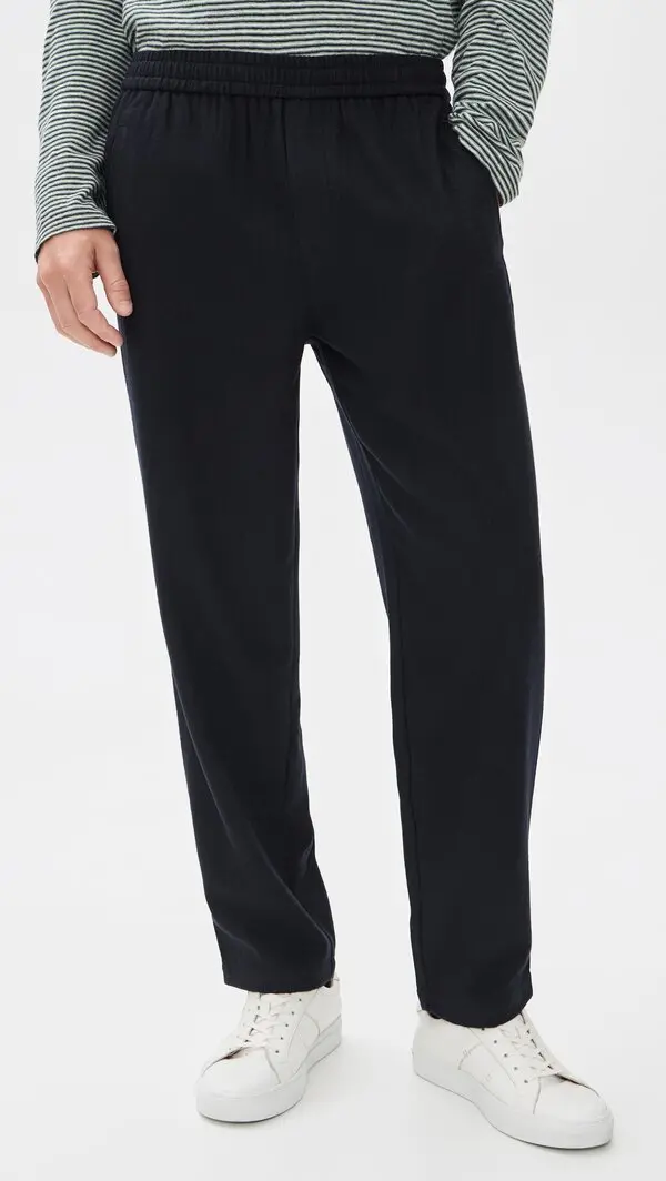WAX LONDON Tyne Brushed Wool Trousers