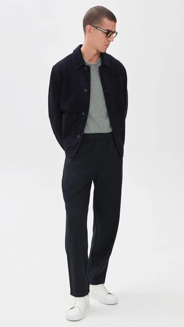 WAX LONDON Tyne Brushed Wool Trousers