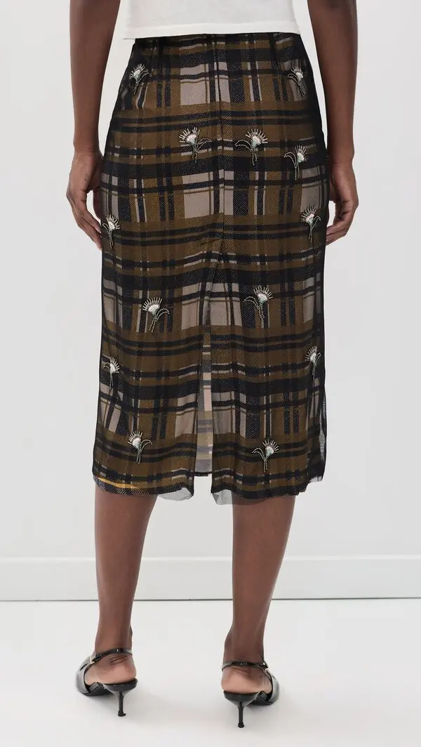 Essentiel Antwerp Kate Embellished Mesh Skirt