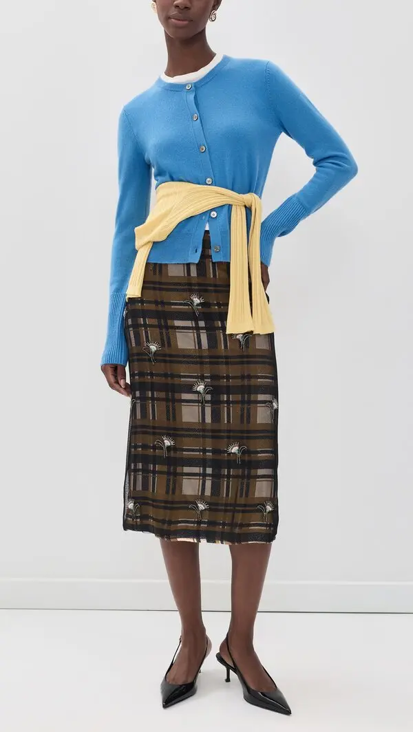 Essentiel Antwerp Kate Embellished Mesh Skirt