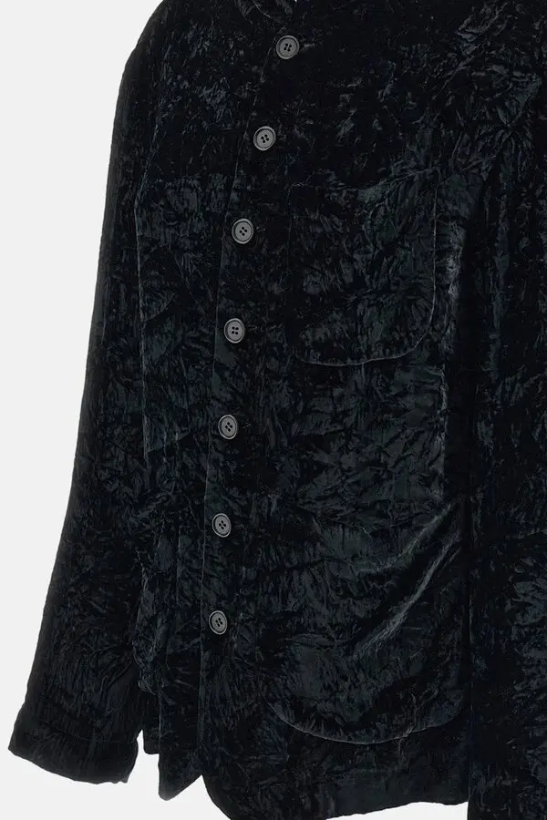 META CAMPANIA COLLECTIVE Giacca Camicia Julian In Velluto - Black