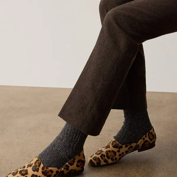 Ralph Lauren Bronwen Leopard-print Haircalf Slipper