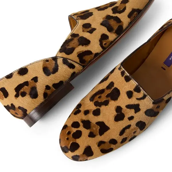 Ralph Lauren Bronwen Leopard-print Haircalf Slipper
