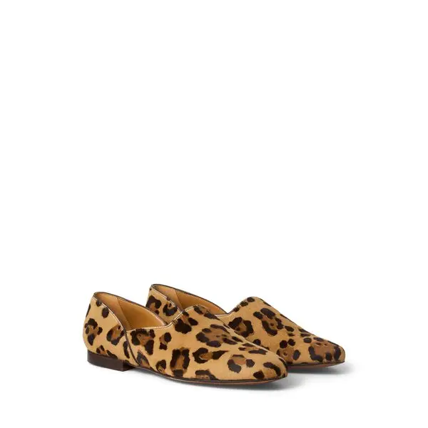 Ralph Lauren Bronwen Leopard-print Haircalf Slipper