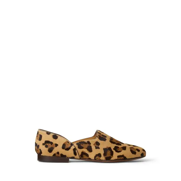 Ralph Lauren Bronwen Leopard-print Haircalf Slipper