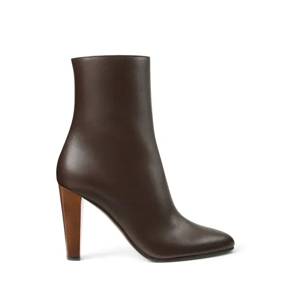 Ralph Lauren Bernice 95 Mm Calfskin Bootie