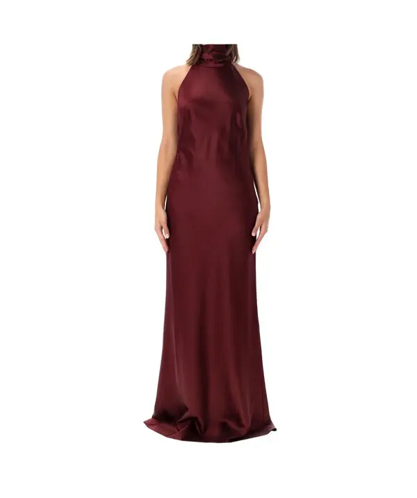 Ralph Lauren Bow-detail Halterneck Dress