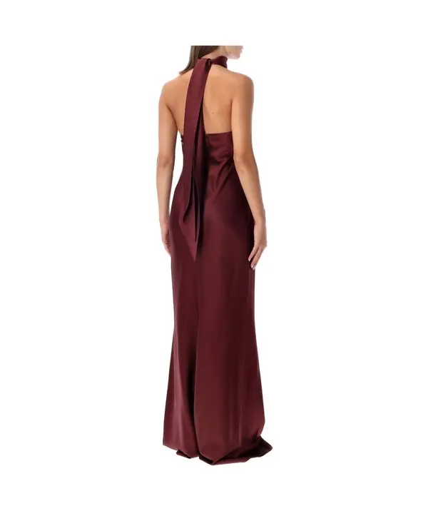 Ralph Lauren Bow-detail Halterneck Dress