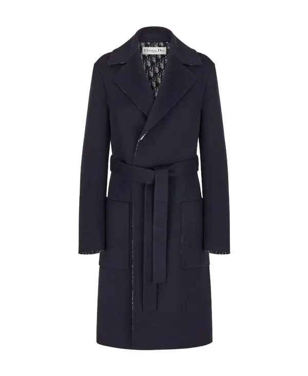 Dior Coat With Belt - Black