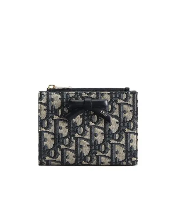 Dior Oblique Bow Dahlia Wallet