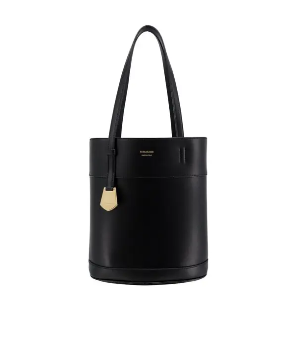 FERRAGAMO North-south Logo-printed Top Handle Bag