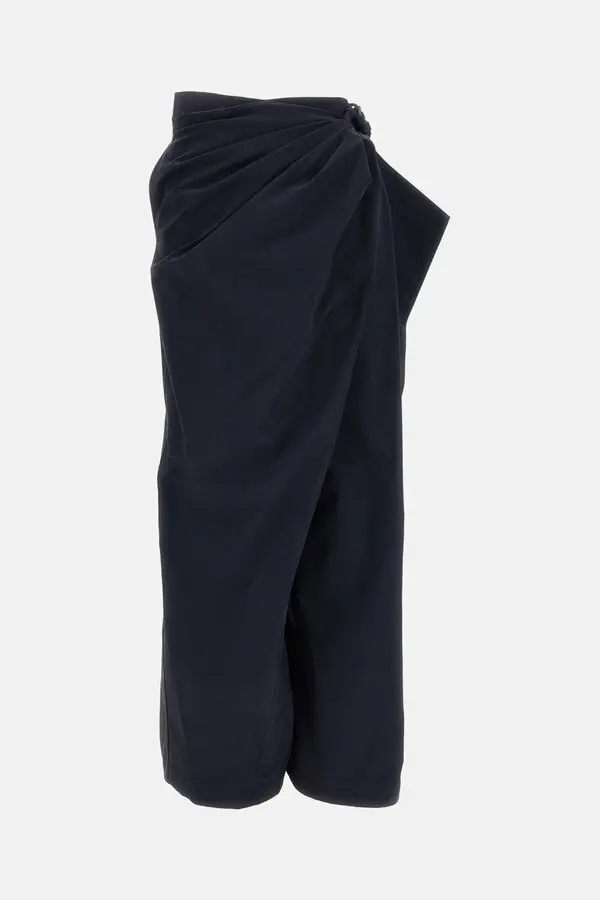 JW Anderson Pantaloni Con Vita Risvoltata Fold-over - Blu