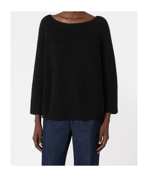 Max Mara Mohair Blend Knit Jumper - Black