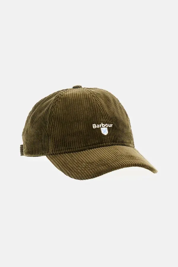 Barbour Cappellino Invelluto A Coste Preston - Verde