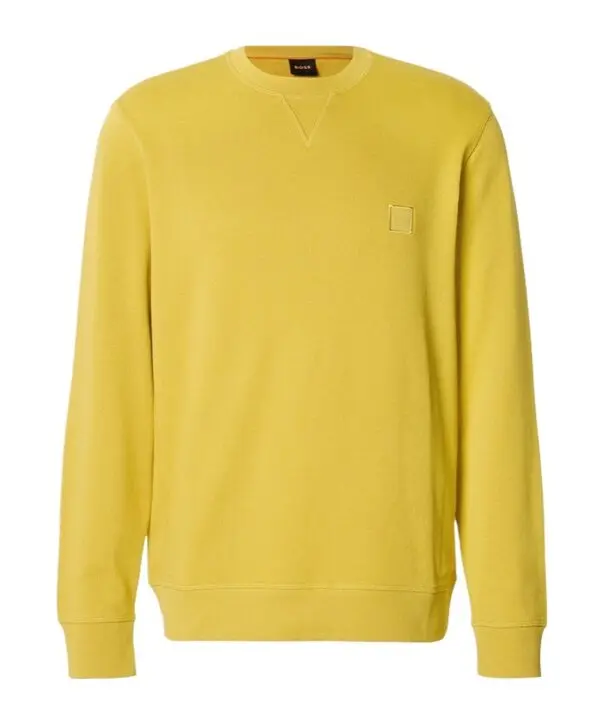 Hugo Boss Square-patch Crew-neck Sweatshirt