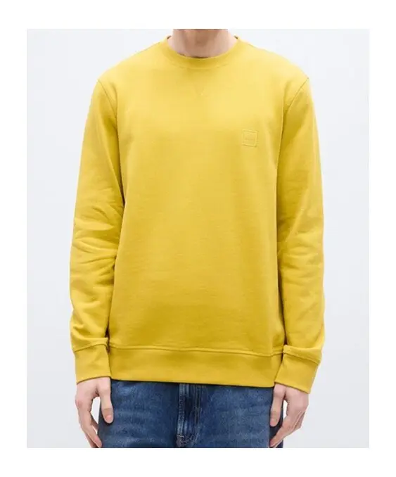 Hugo Boss Square-patch Crew-neck Sweatshirt
