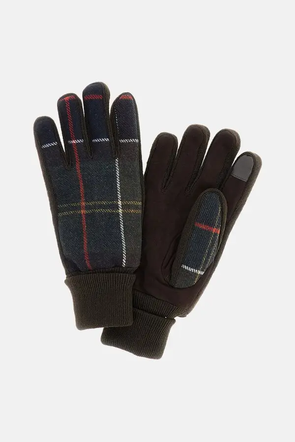 Barbour Guanti Hackney Tartan - Multicolore