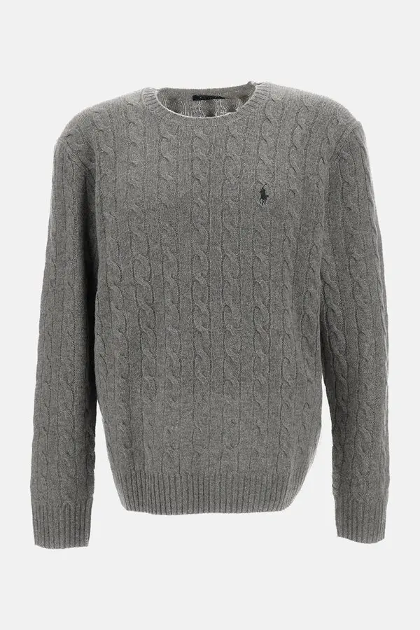 Polo Ralph Lauren Girocollo In Lana E Cashmere A Trecce