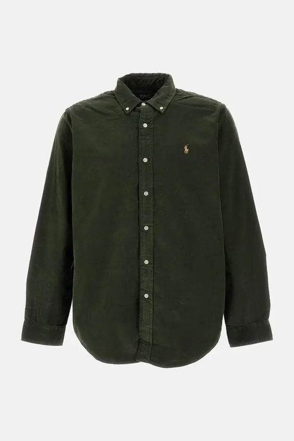 Polo Ralph Lauren Cotton Velvet Shirt - Green