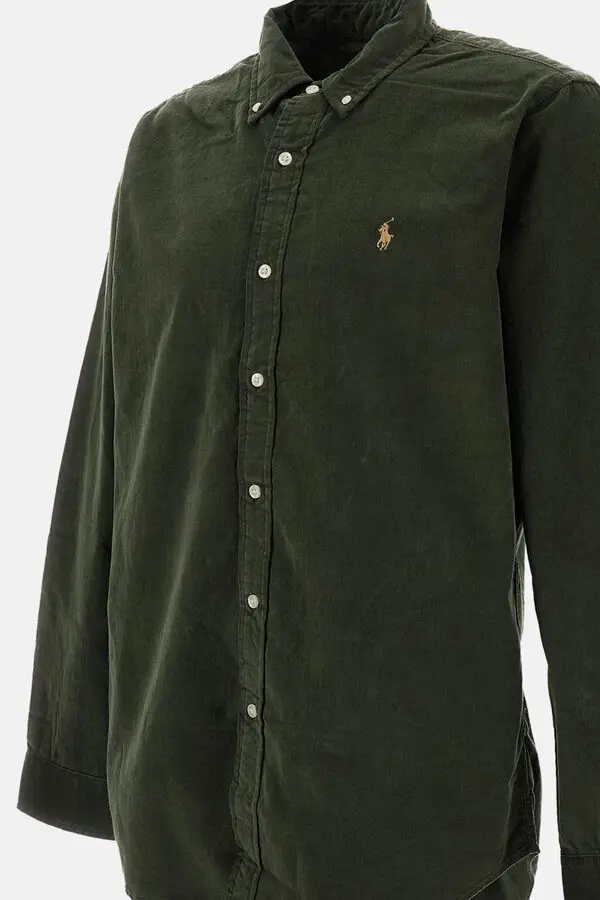 Polo Ralph Lauren Cotton Velvet Shirt - Green