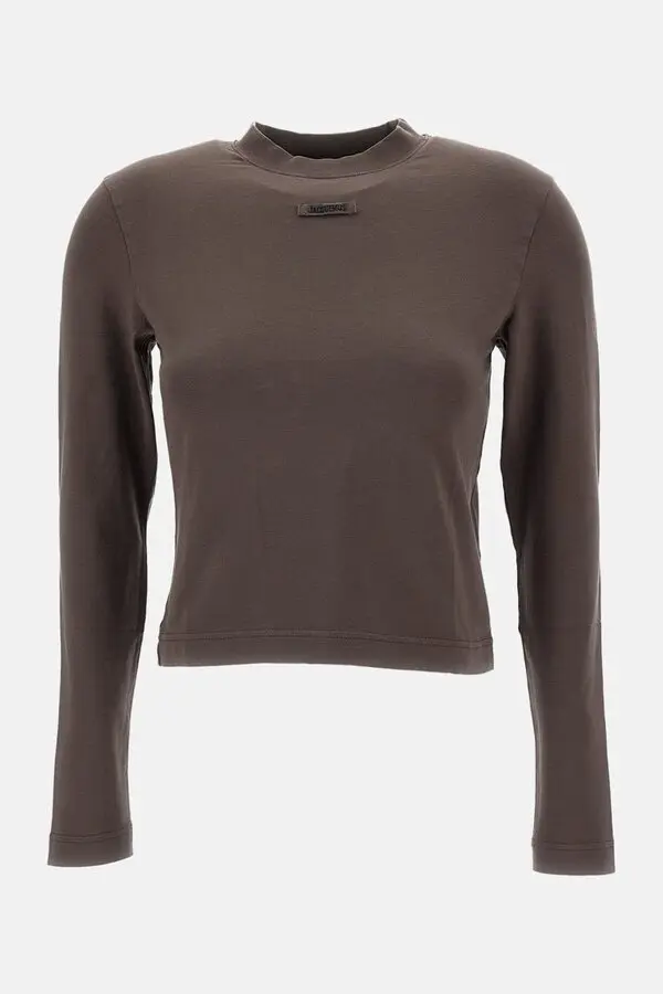 Jacquemus T-shirt Maniche Lunghe Gros Grain