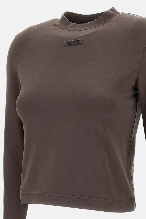 Jacquemus T-shirt Maniche Lunghe Gros Grain