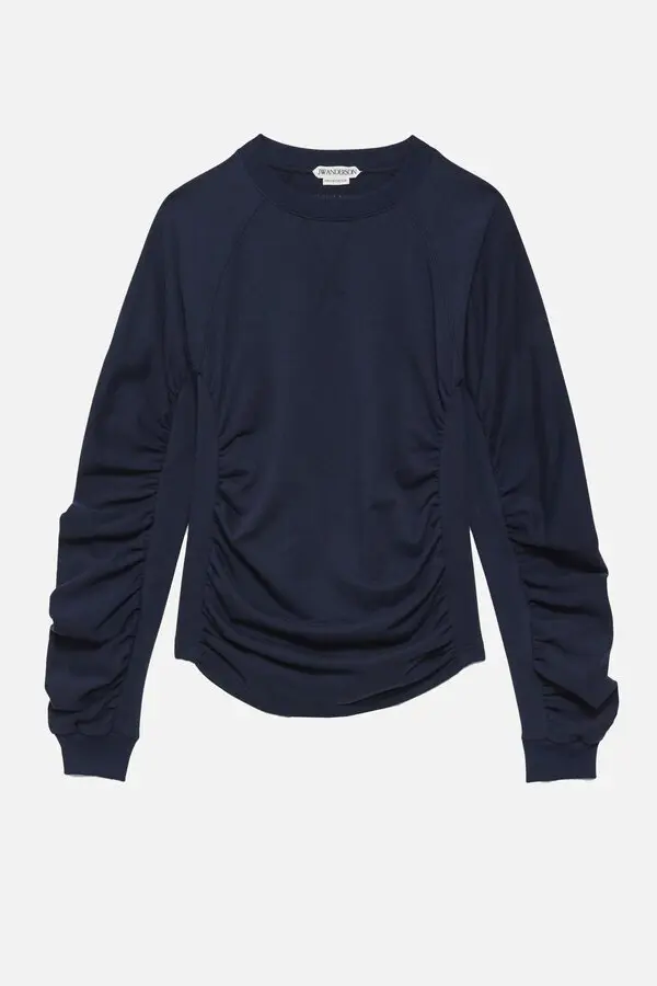 JW Anderson Felpa Con Maniche Arricciate