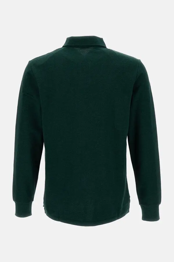 Polo Ralph Lauren Polo In Piqué A Maniche Lunghe - Verde