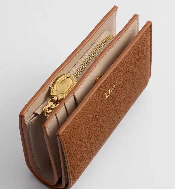 Dior Médaillon Begonia Wallet - Brown