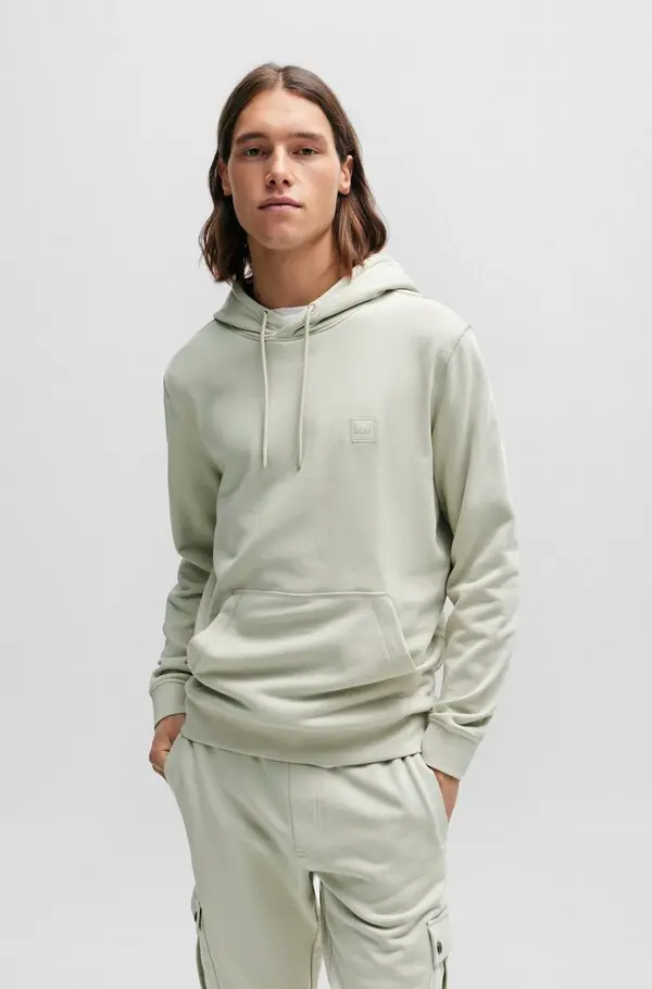 Hugo Boss Logo Patch Drawstring Hoodie