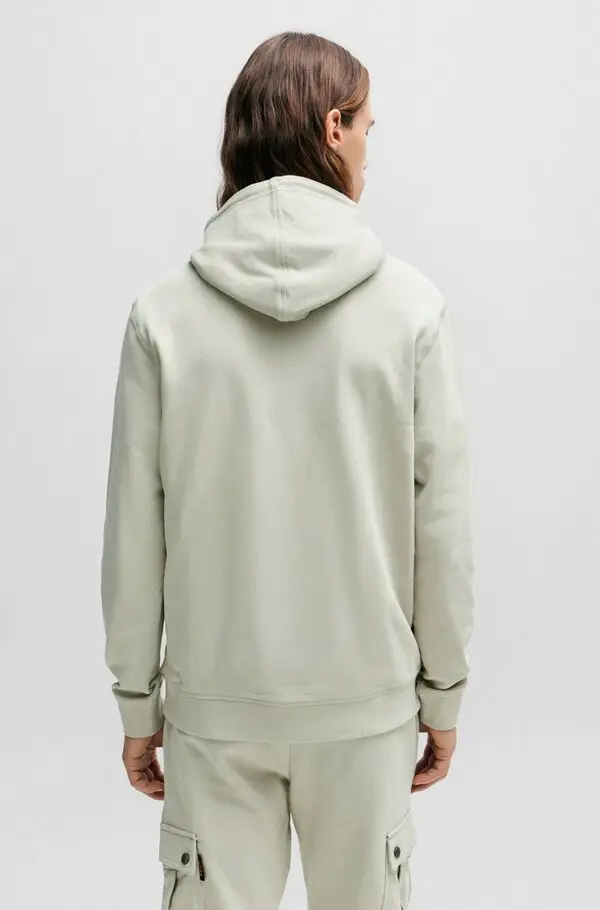 Hugo Boss Logo Patch Drawstring Hoodie