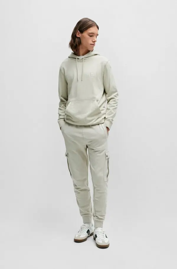 Hugo Boss Logo Patch Drawstring Hoodie