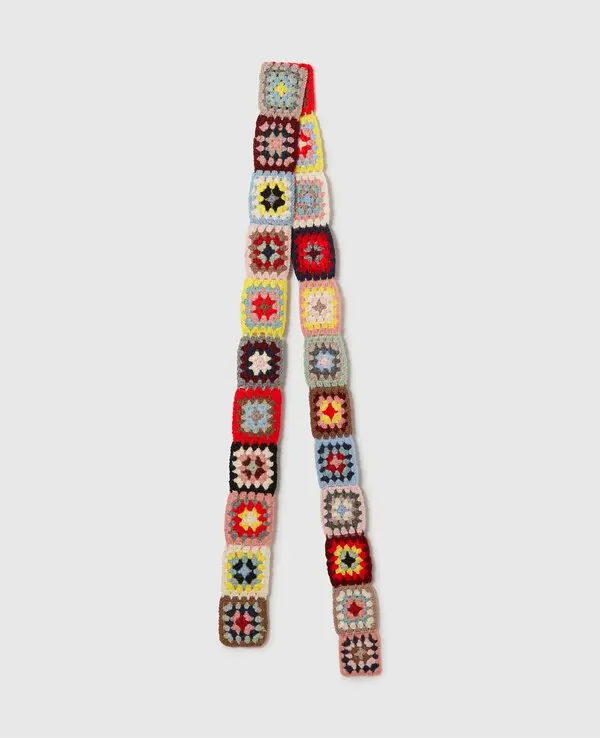 Stella McCartney Crochet Wool Scarf - Multicolour