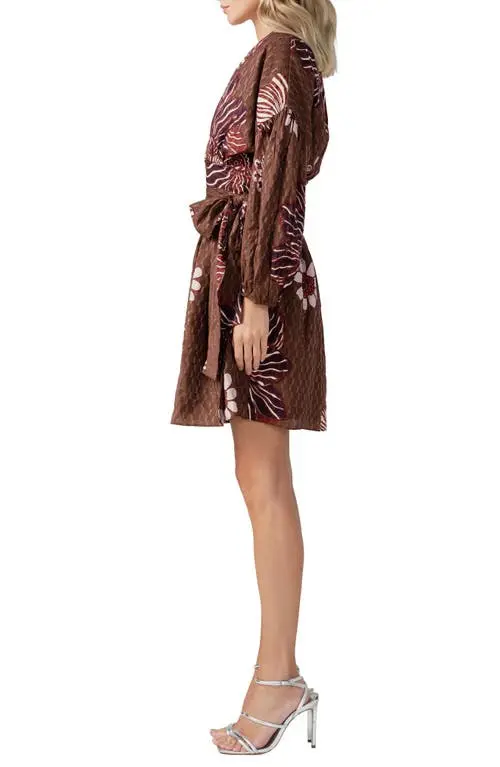 CIEBON Sonya Long Sleeve Tie Waist Dress