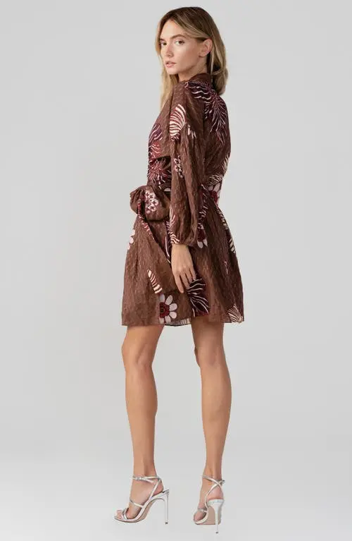 CIEBON Sonya Long Sleeve Tie Waist Dress