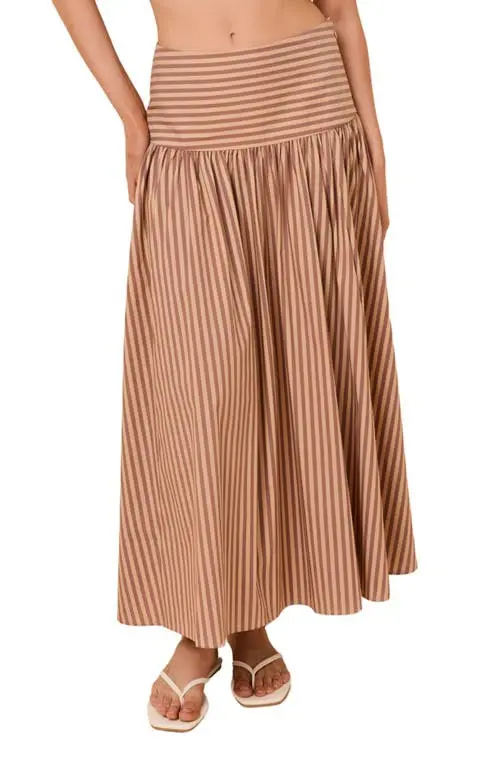 Solid & Striped Magnolia Striped Midi Skirt