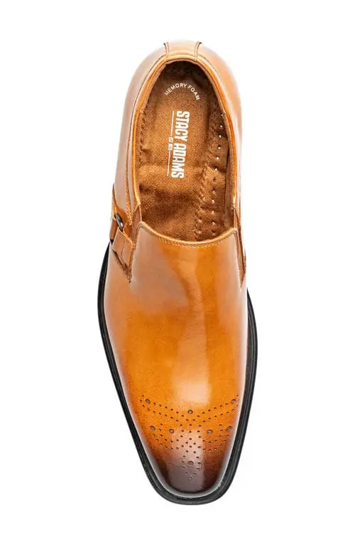 STACY ADAMS Alistair Leather Plain Toe Slip-on - Tan