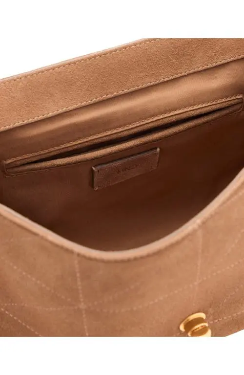 Mango Suede Convertible Shoulder Bag
