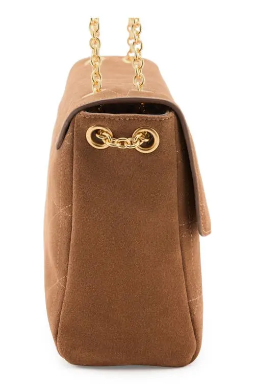 Mango Suede Convertible Shoulder Bag