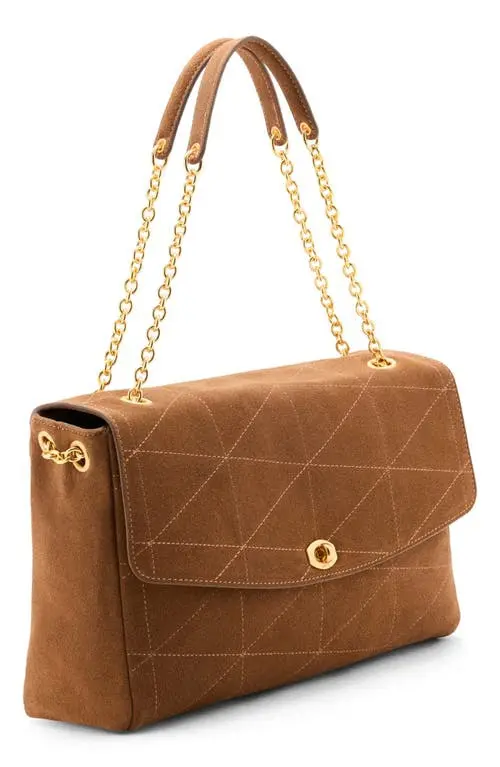 Mango Suede Convertible Shoulder Bag