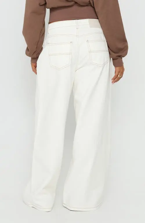 Princess Polly Naylor Mid Rise Wide Leg Jeans