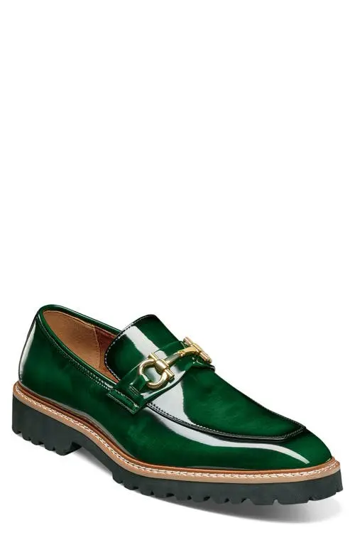 STACY ADAMS Carabello Moc Toe Bit Loafer - Green