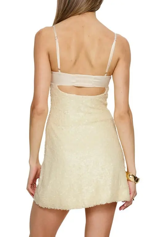 Princess Polly Alishia Satin & Sequin Corset Minidress