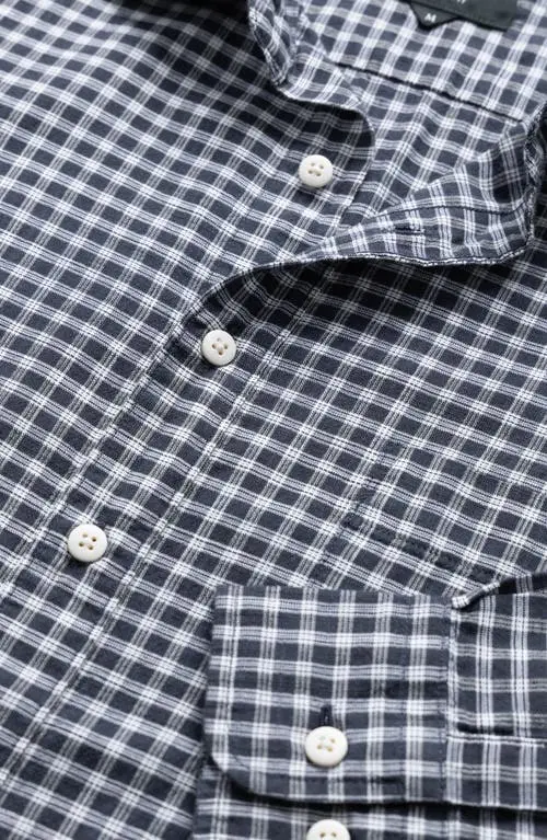 Rodd & Gunn Mckerrow Check Cotton & Linen Shirt - Royal