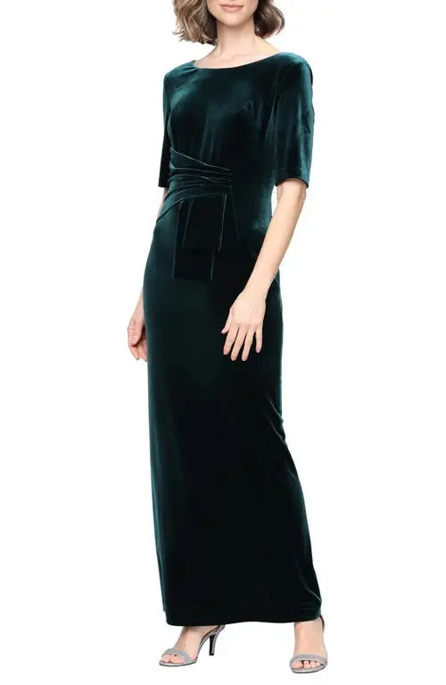 Alex Evenings Stretch Velvet Gown