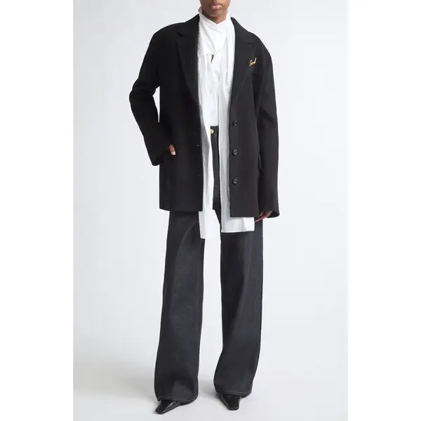 EENK Wool & Cashmere Tailored Jacket - Black