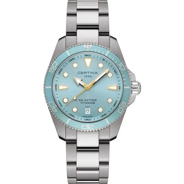 CERTINA Bracelet Watch - Titanium/light Blue
