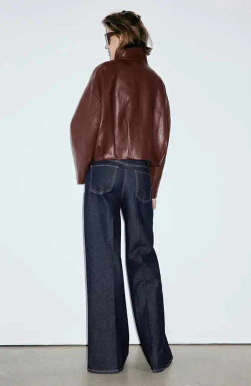 Mango Elise High Waist Wide Leg Jeans
