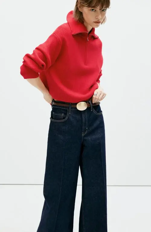 Mango Elise High Waist Wide Leg Jeans